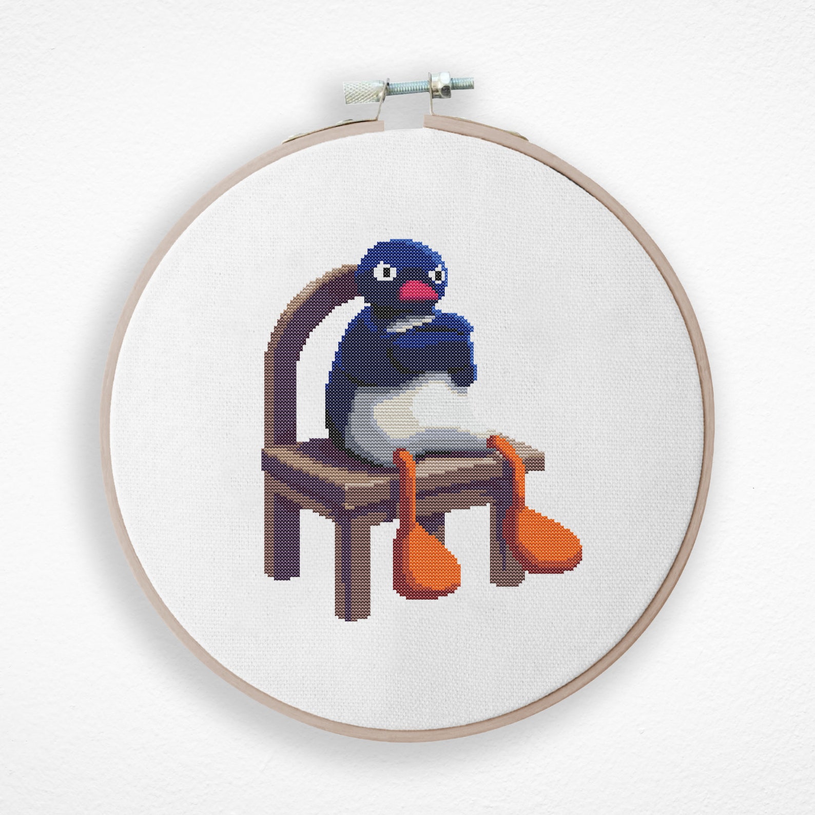 Angry Pingu Cross Stitch Pattern PDF - Etsy