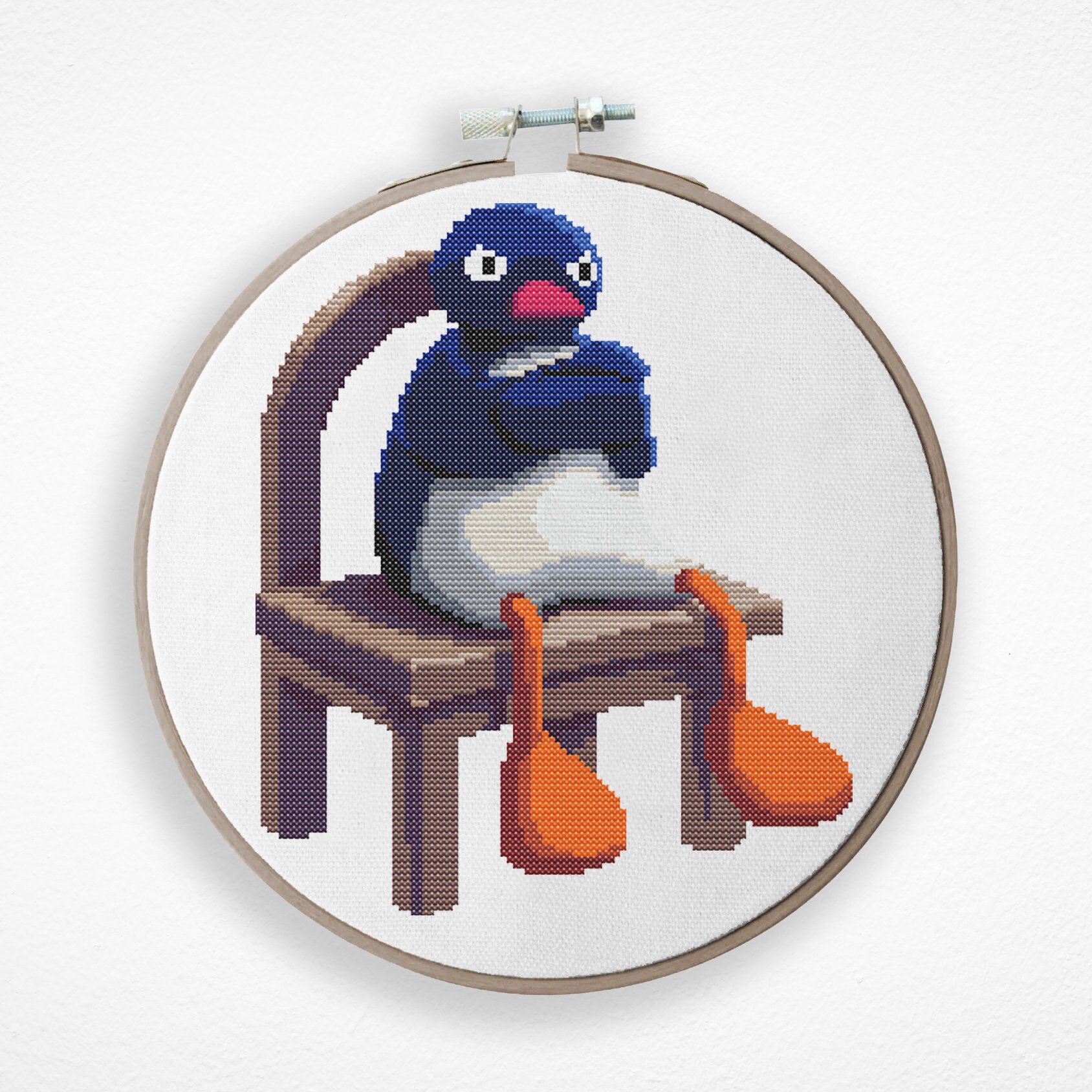 Angry Pingu Cross Stitch Pattern PDF - Etsy