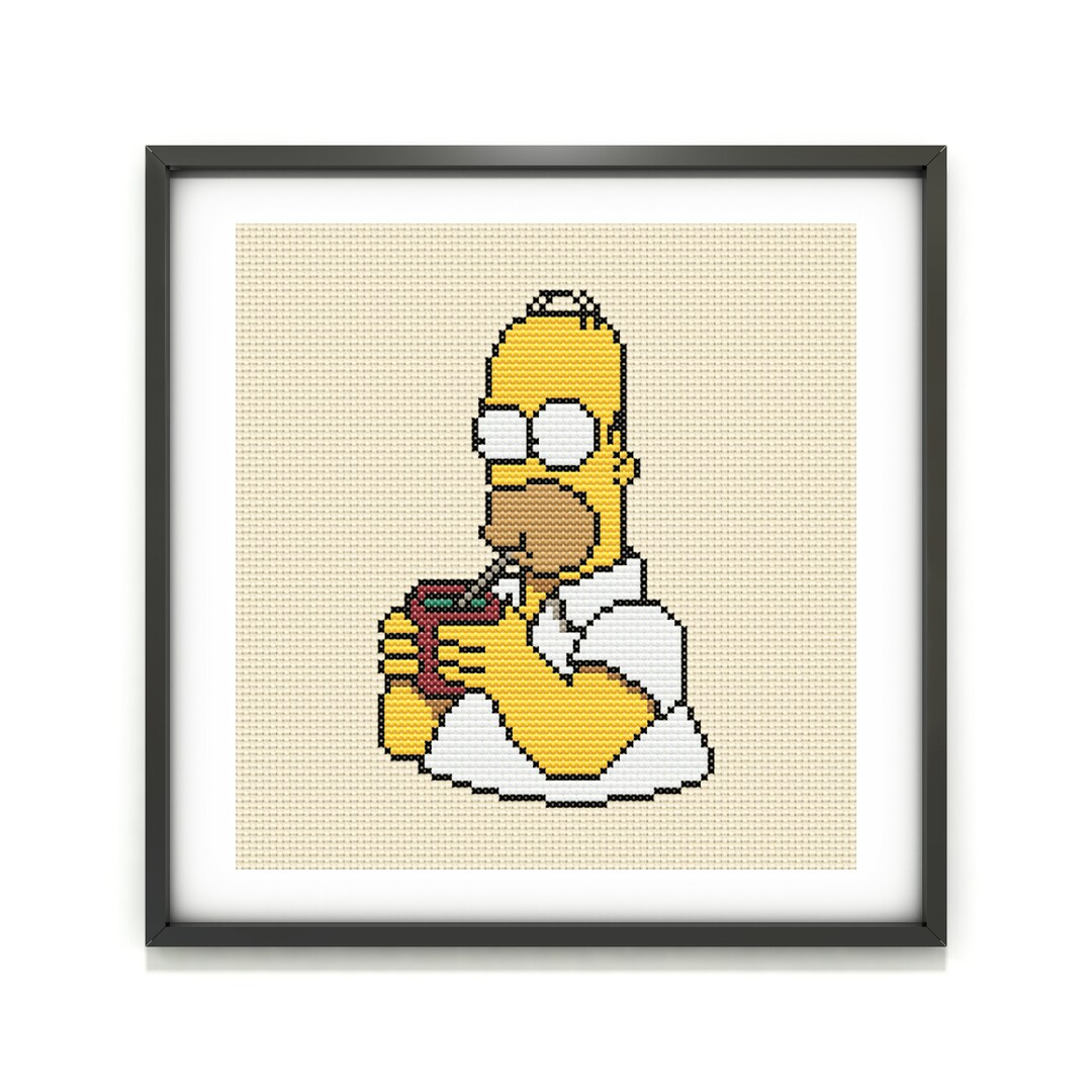 Homer Cross Stitch Pattern PDF - Etsy