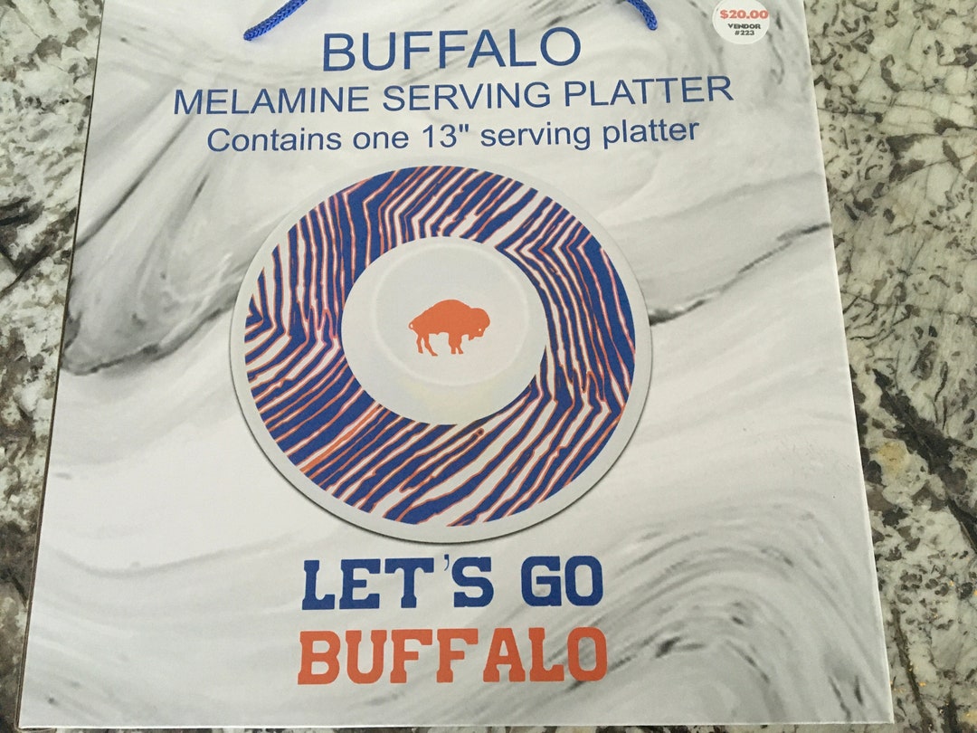 Buffalo Bills Platter Chip and Dip Plate Wings and Dip - Etsy