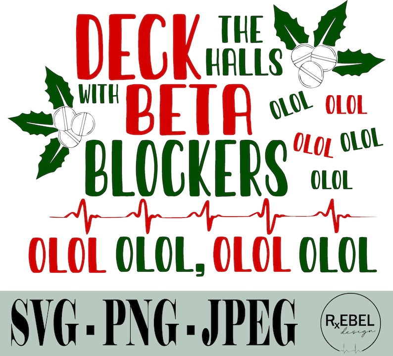 Nurse Life SVG - Deck the Halls SVG - Funny Medical SVG - Etsy