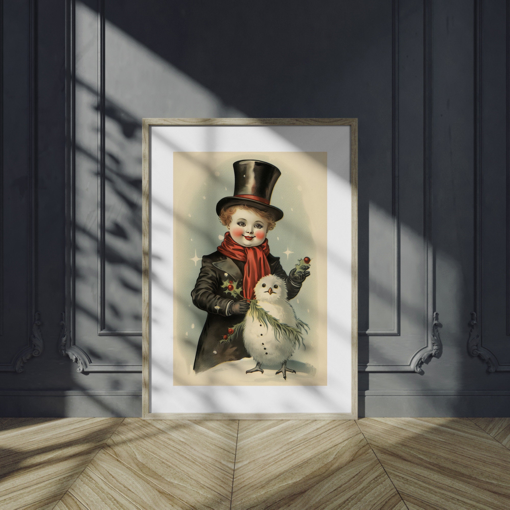 PRINTABLE Gothic Creepy Christmas Vintage Print, Krampus Wall Art ...