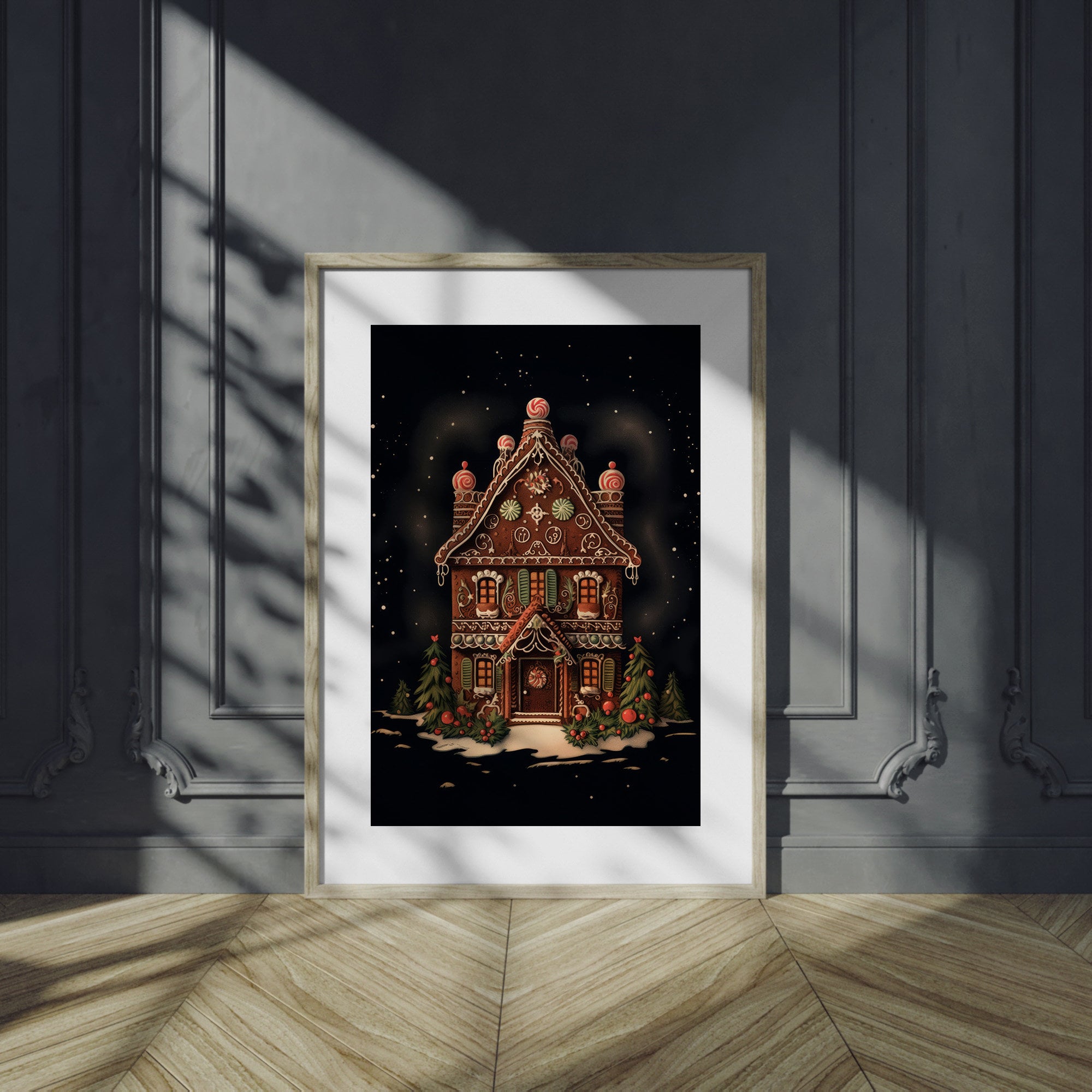 PRINTABLE Gothic Creepy Christmas Vintage Print, Krampus Wall Art ...