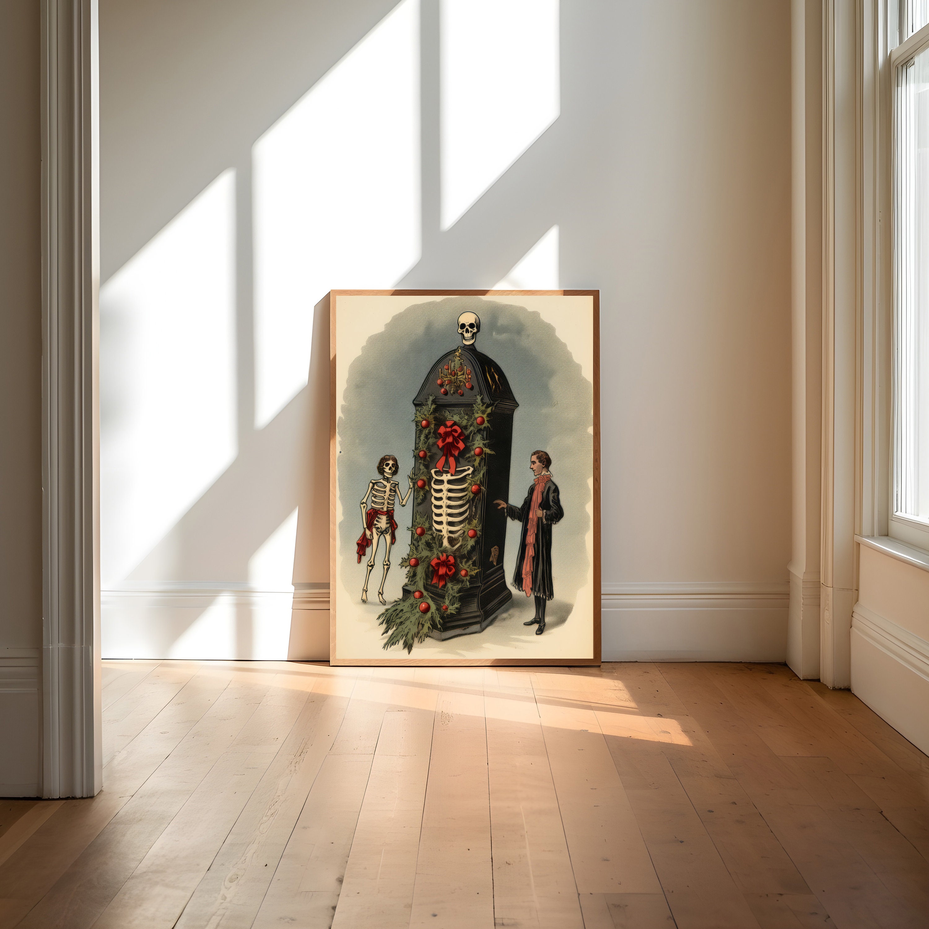 PRINTABLE Gothic Creepy Christmas Vintage Print, Krampus Wall Art ...