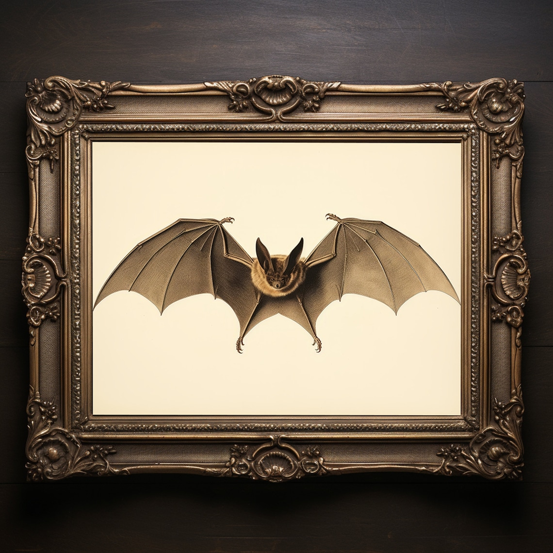 PRINTABLE Halloween Bat Vintage Print Spooky Bat Wall Art - Etsy