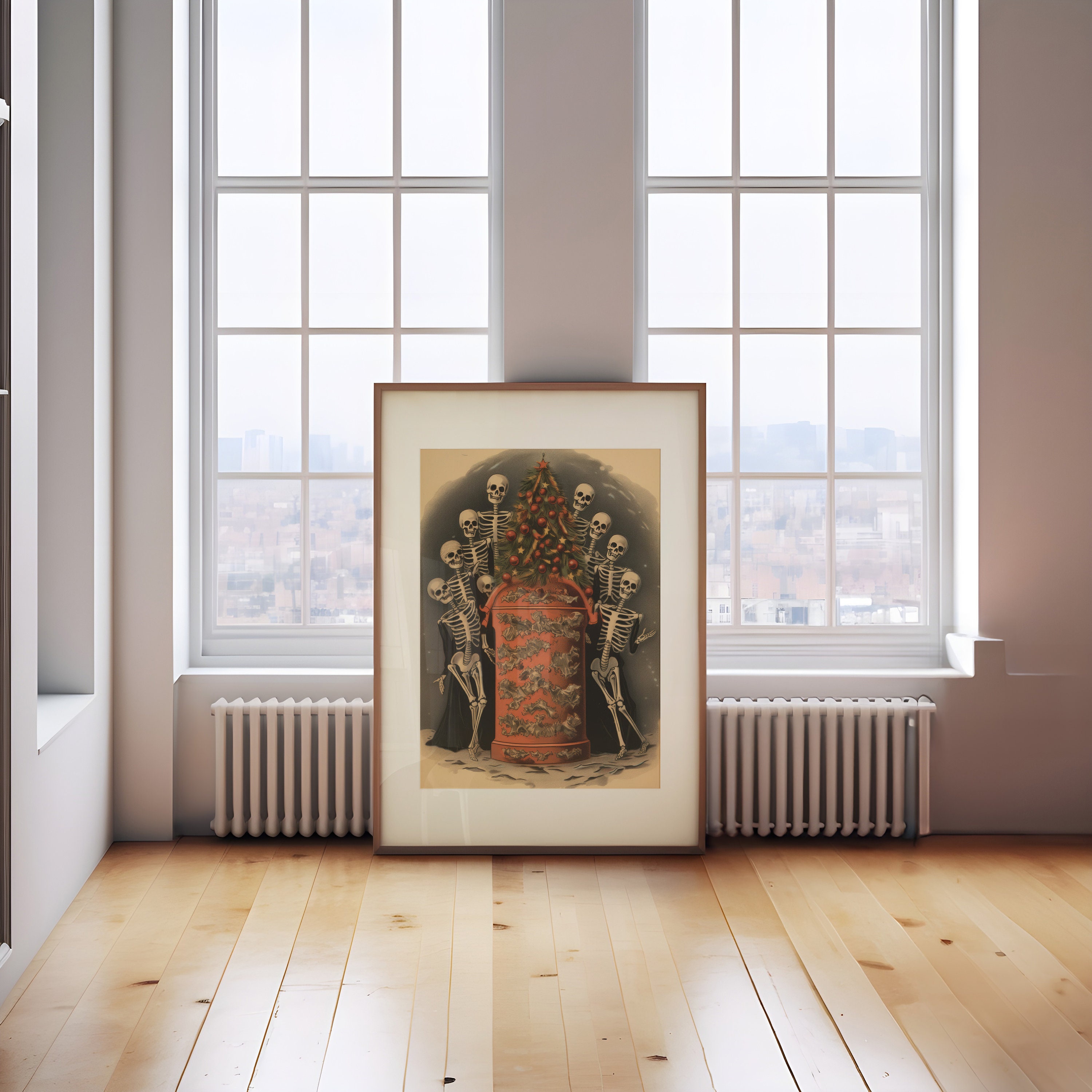 PRINTABLE Gothic Creepy Christmas Vintage Print, Krampus Wall Art ...