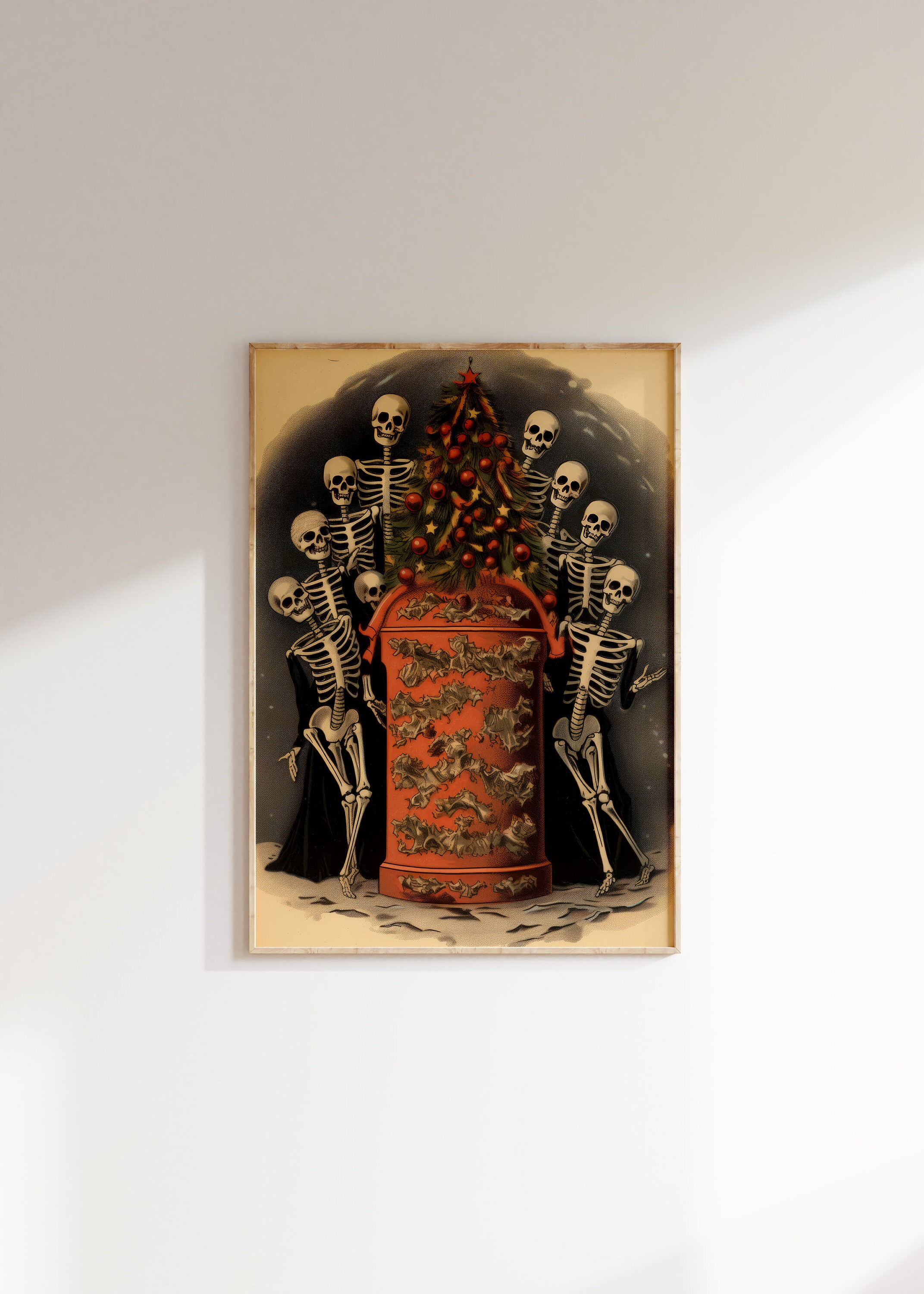 PRINTABLE Gothic Creepy Christmas Vintage Print, Krampus Wall Art ...