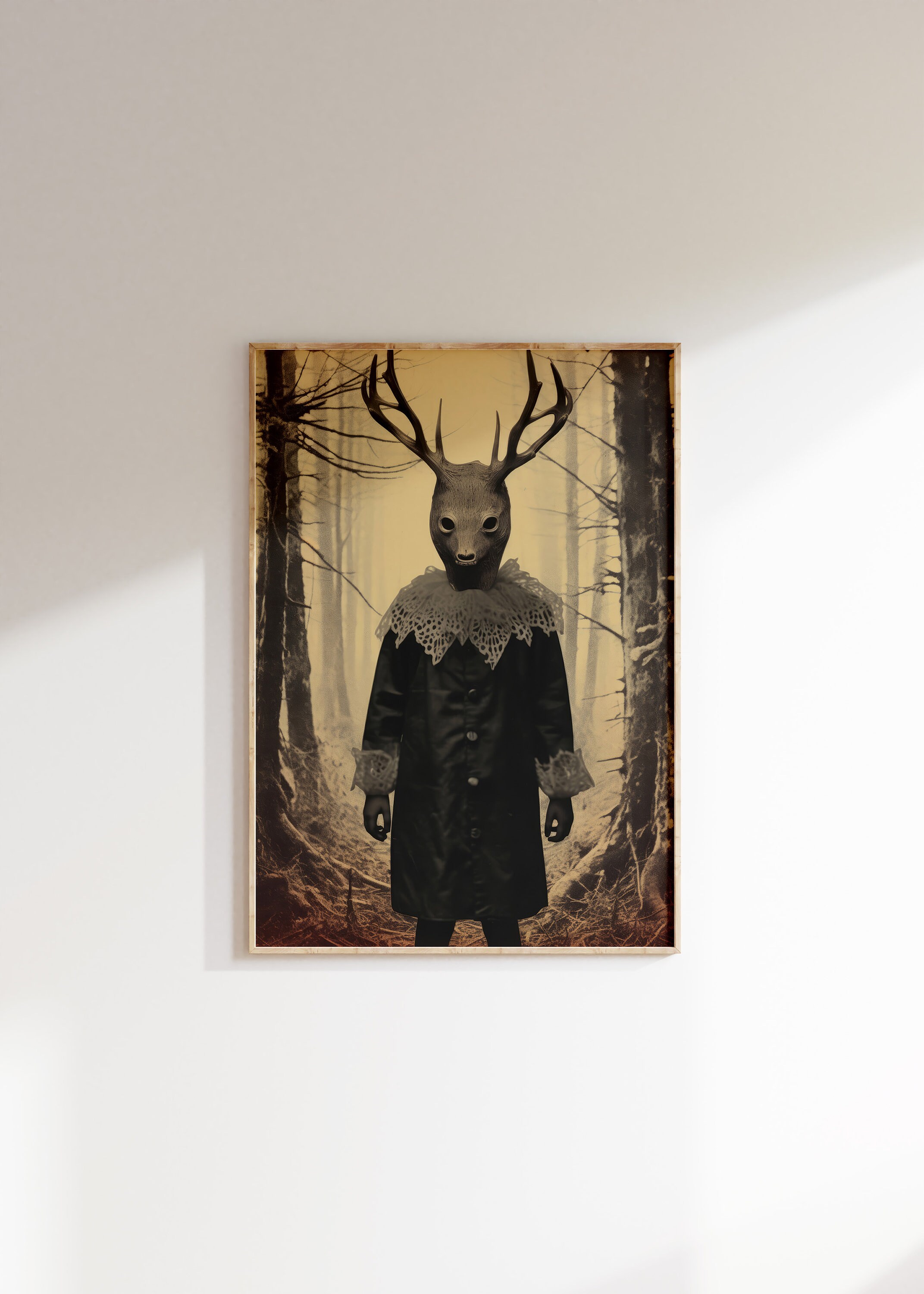 PRINTABLE Gothic Creepy Christmas Vintage Print, Krampus Wall Art ...