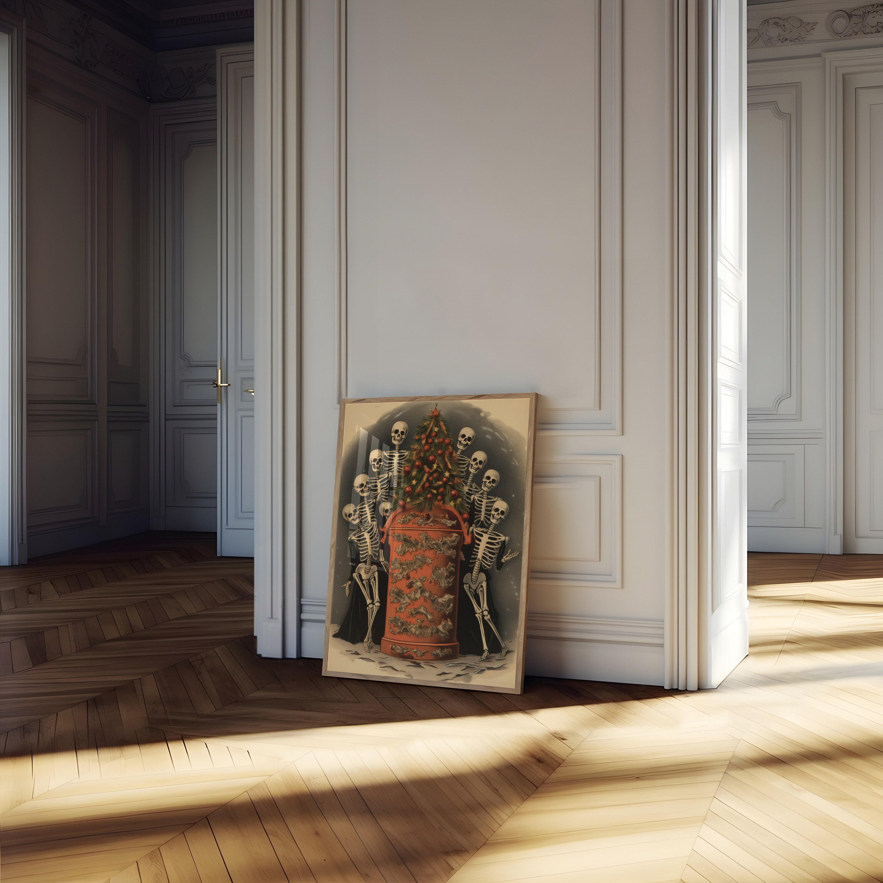 PRINTABLE Gothic Creepy Christmas Vintage Print, Krampus Wall Art ...