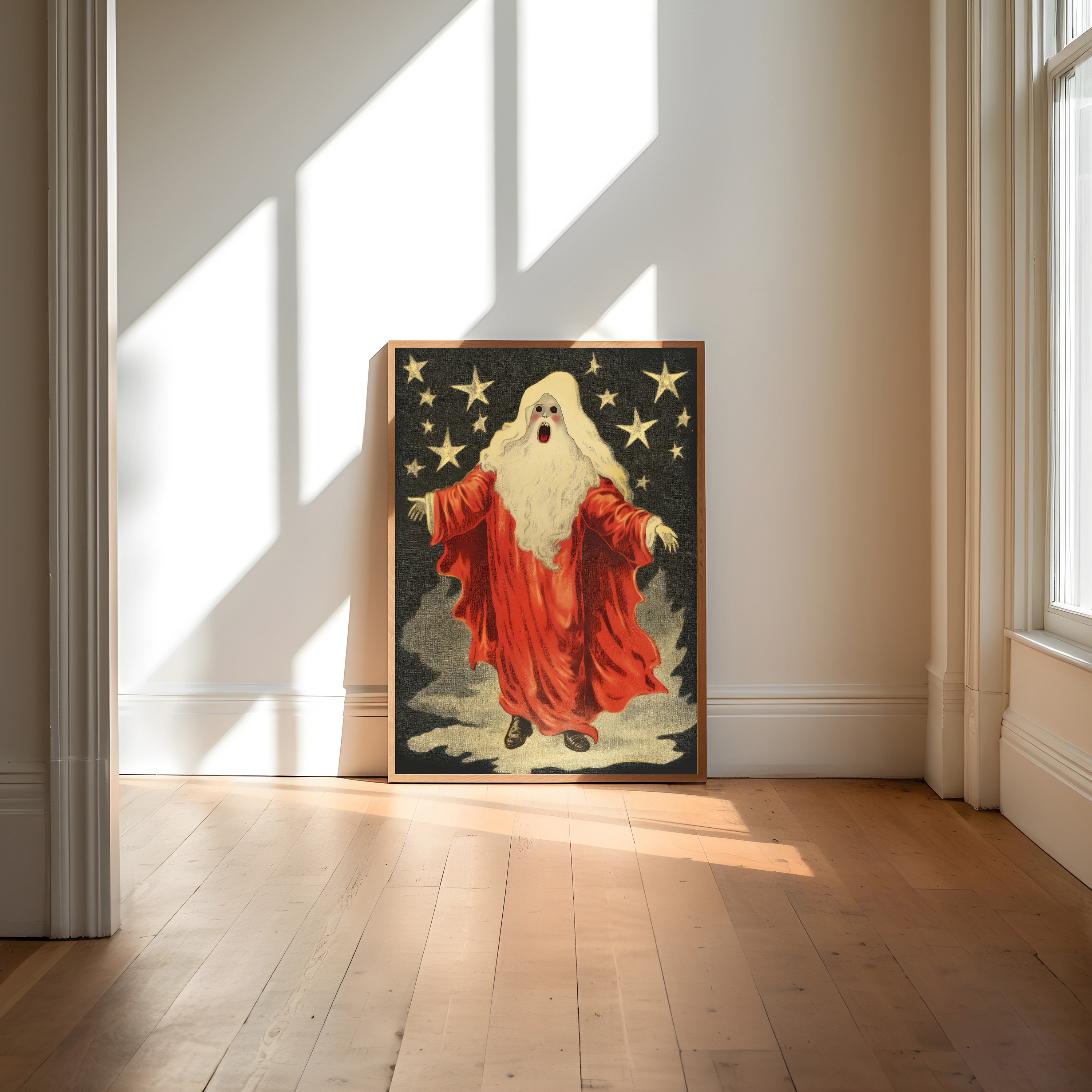 PRINTABLE Gothic Creepy Christmas Vintage Print, Krampus Wall Art ...