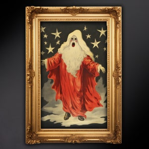 PRINTABLE Gothic Creepy Christmas Vintage Print, Krampus Wall Art ...