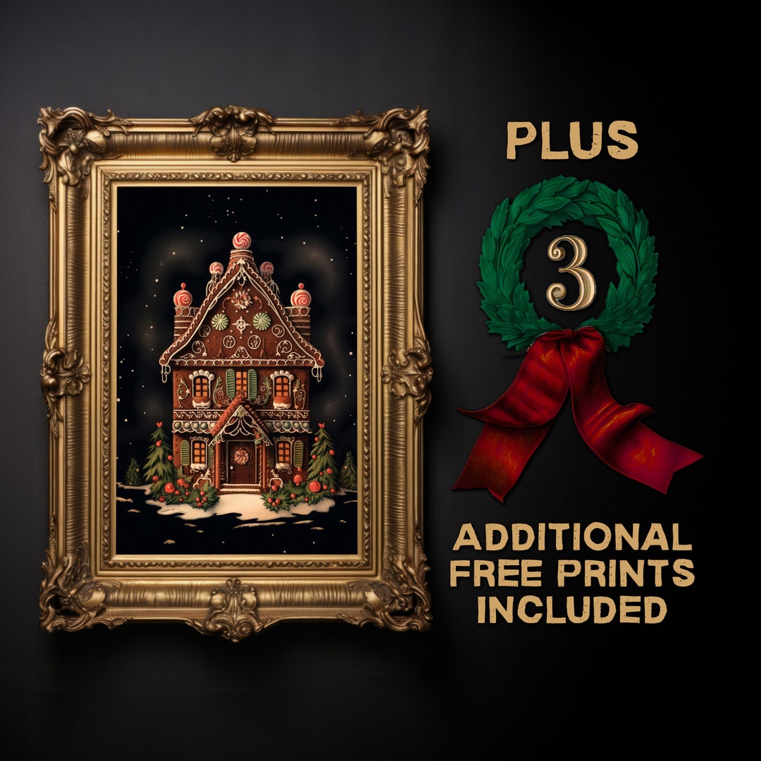 PRINTABLE Gothic Creepy Christmas Vintage Print, Krampus Wall Art ...