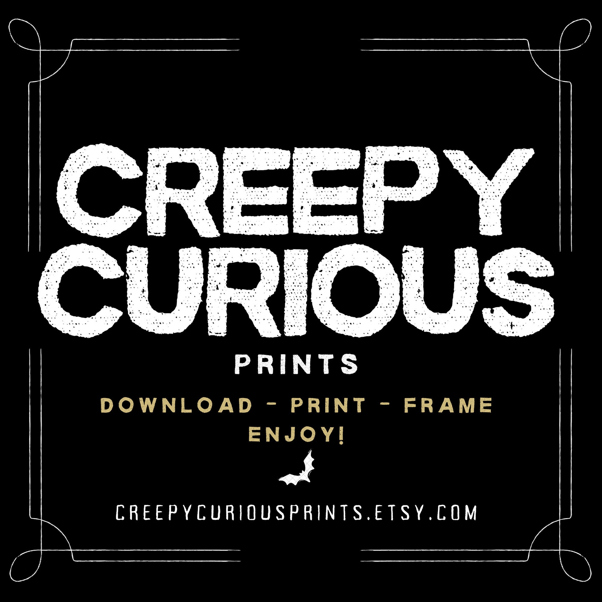 PRINTABLE Creepy Christmas Vintage Print, Gothmas Wall Art, Spooky ...