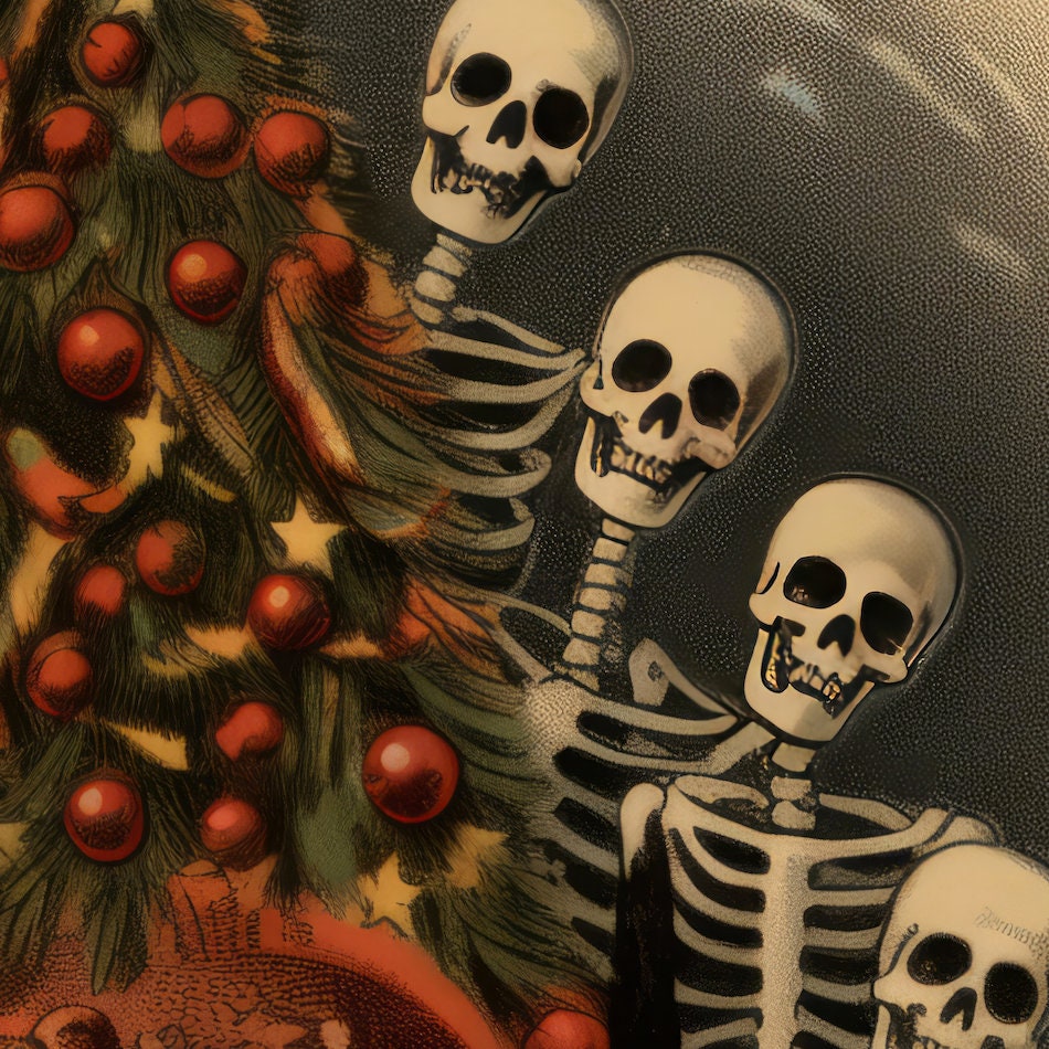 PRINTABLE Gothic Creepy Christmas Vintage Print, Krampus Wall Art ...