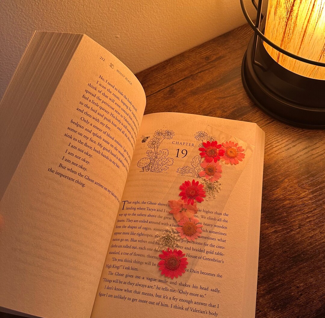 Set of 3 Bookmarks, Real Handmade Laminated Flowers Bookmarks - Etsy
