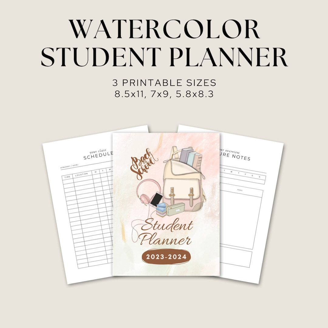 2023-2024 Student Planner Printable Template. Goodnotes & - Etsy