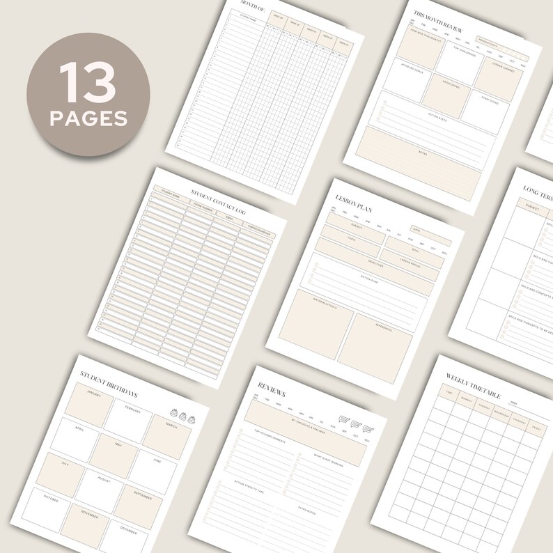 2024-2025 Minimalist Teacher Digital Planner PDF Goodnotes & Printable ...