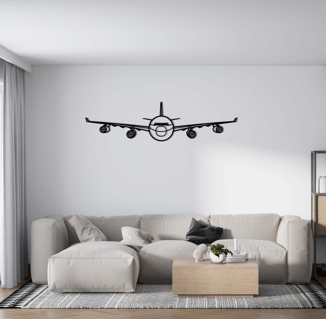 Airbus A340 Front | Metal Aircraft Wall Art for Home or Office Decor ...