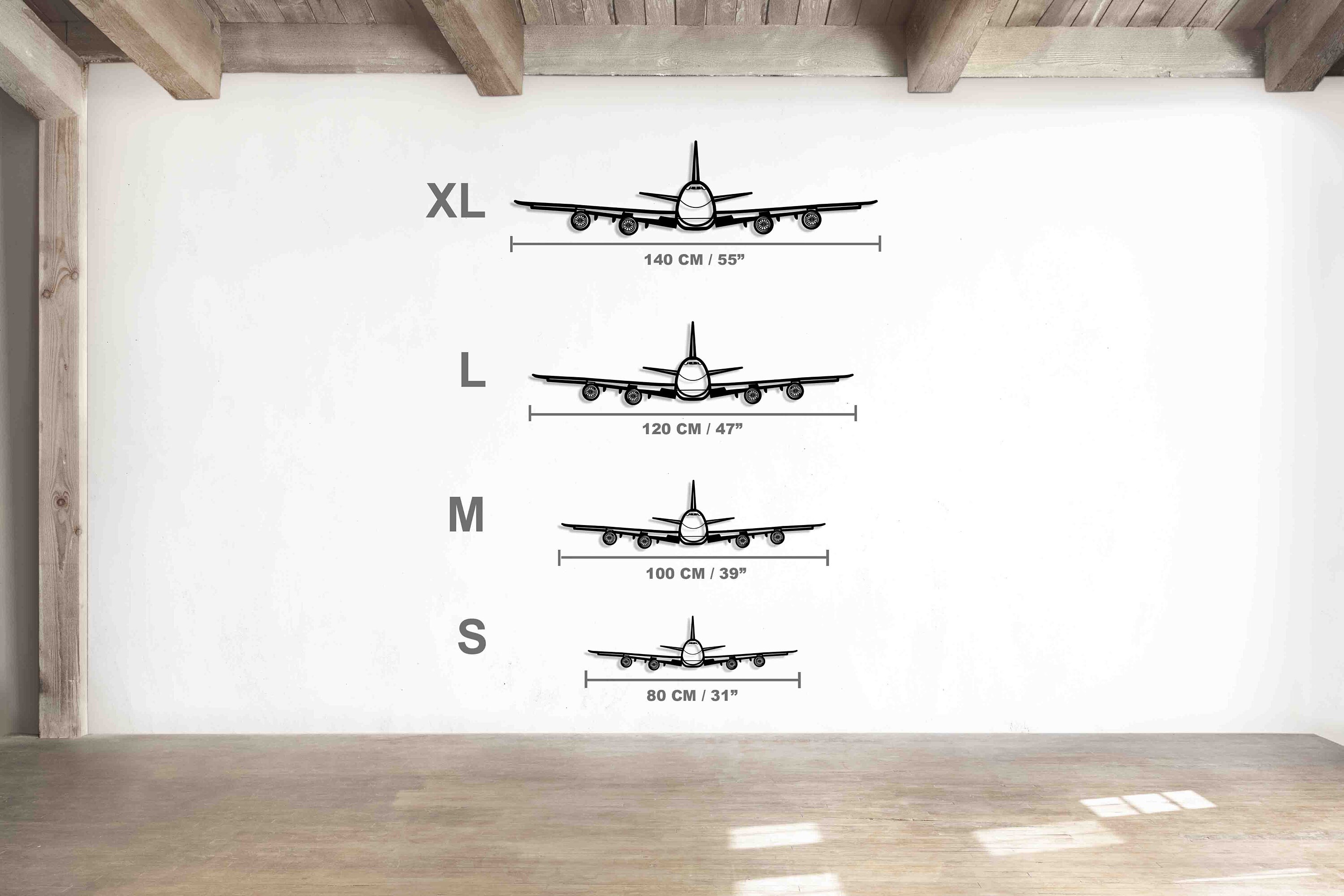 Boeing 747 Front | Metal Aircraft Wall Art for Home or Office Decor ...