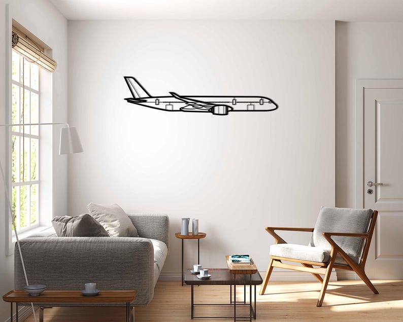Airbus A350 Side | Metal Aircraft Wall Art for Home or Office Decor ...