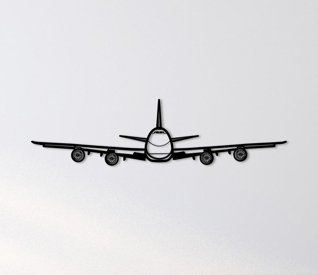 Boeing 747 Front | Metal Aircraft Wall Art for Home or Office Decor ...