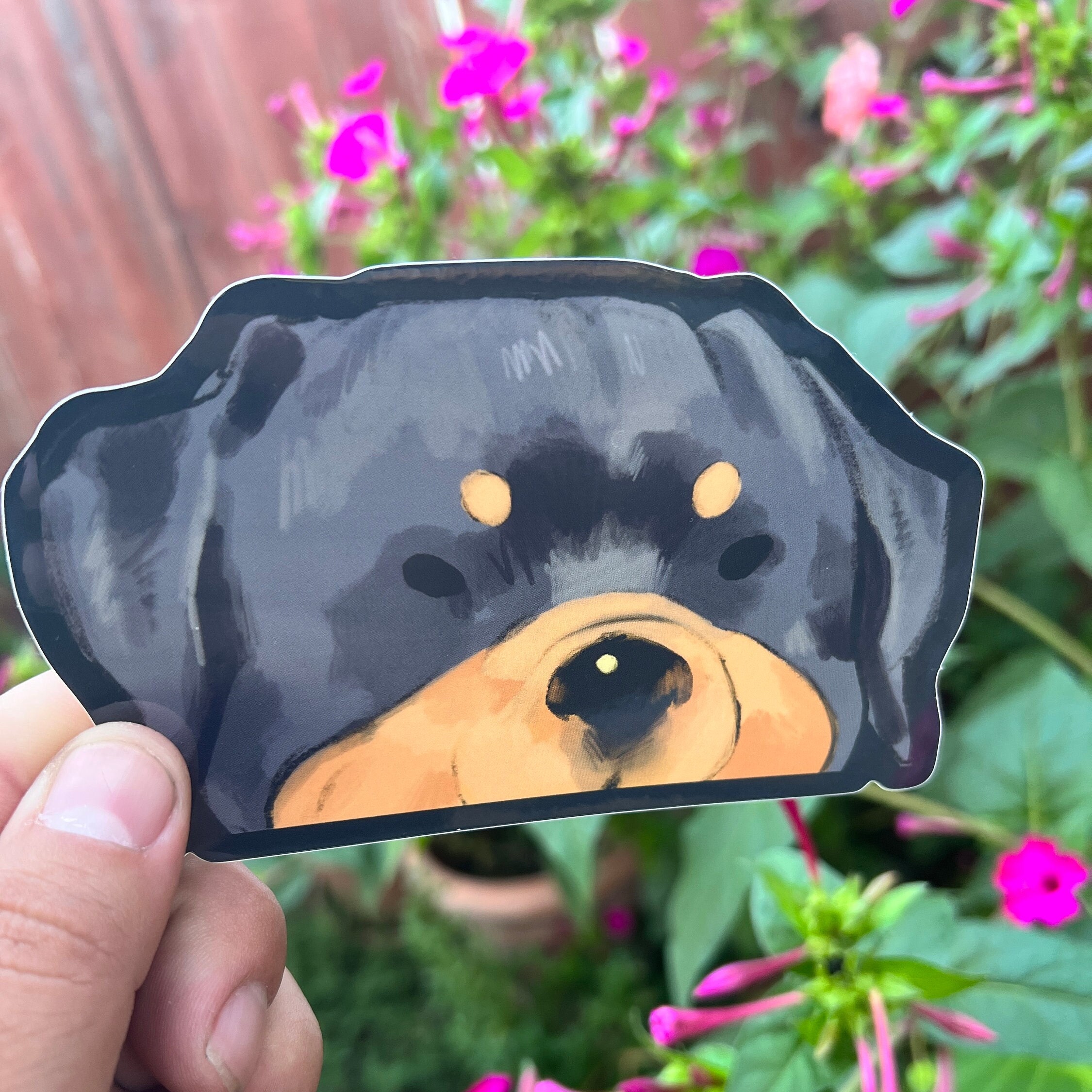 Rottweiler Car Peeker Sticker (weatherproof) - Etsy