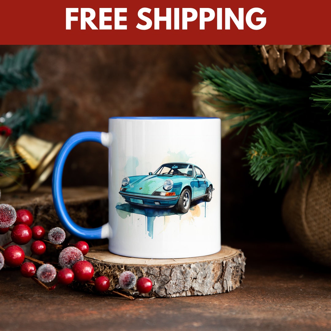 Watercolor Porsche 911 Mug, Porsche Mug, Car Mug, Gifts for Him, Car ...