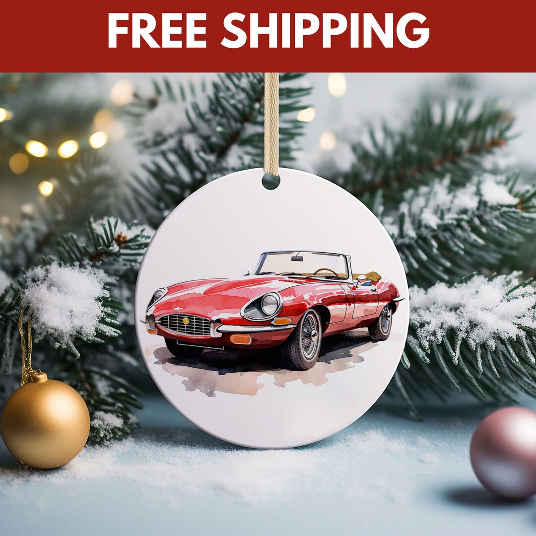 Jaguar Ornament, Jaguar E-type Ornament, Jaguar Gift, Car Gifts for ...