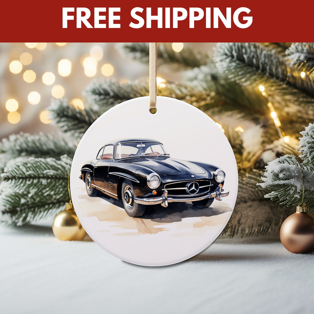 Mercedes Ornament, Mercedes 190SL Ornament, Mercedes Gift, Mercedes ...