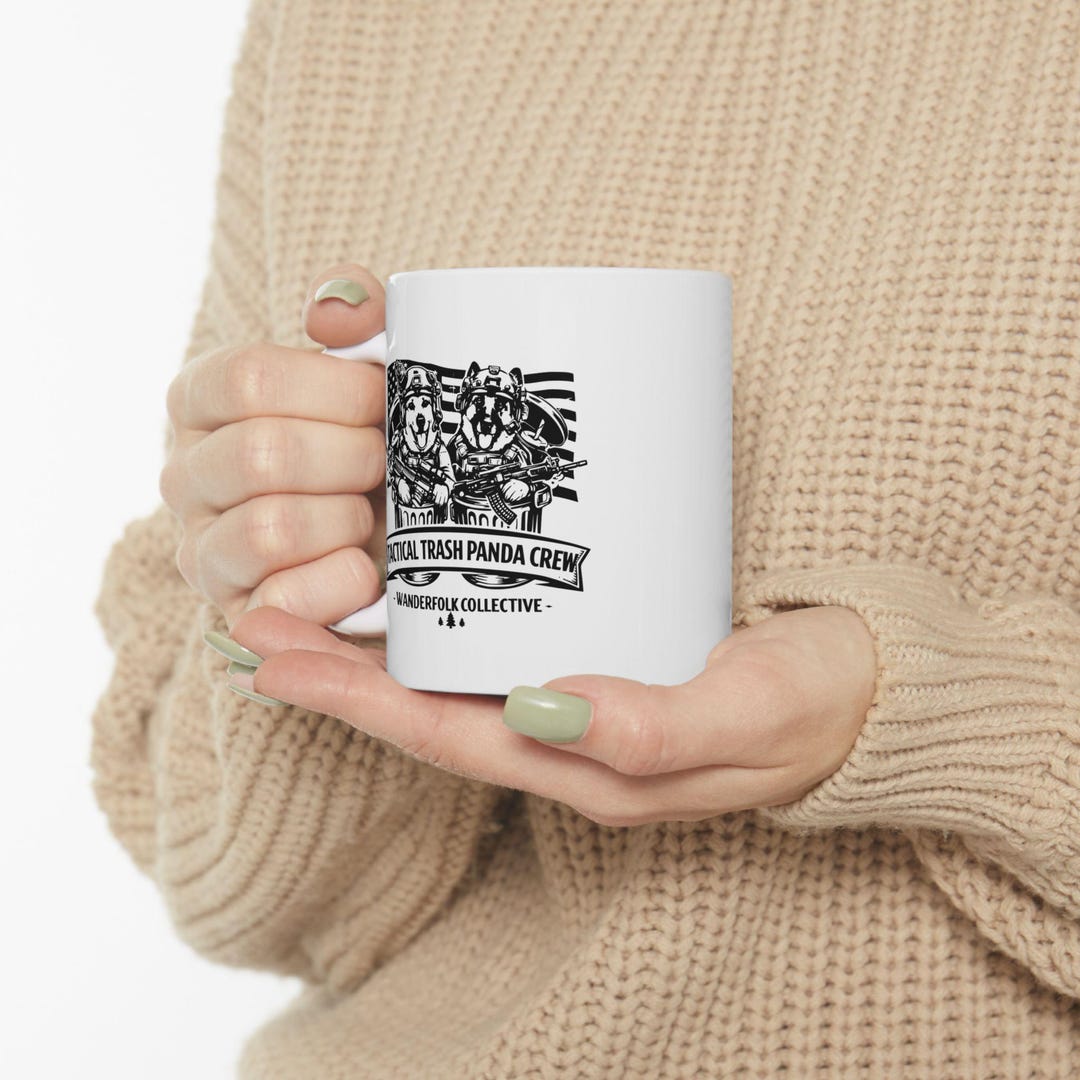 Tactical Trash Panda With American Flag Mug | Military Coffee Cup - Etsy