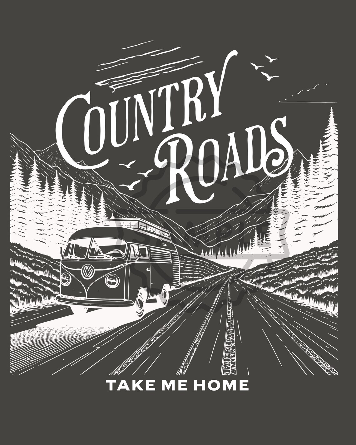 Country Roads SVG - Etsy