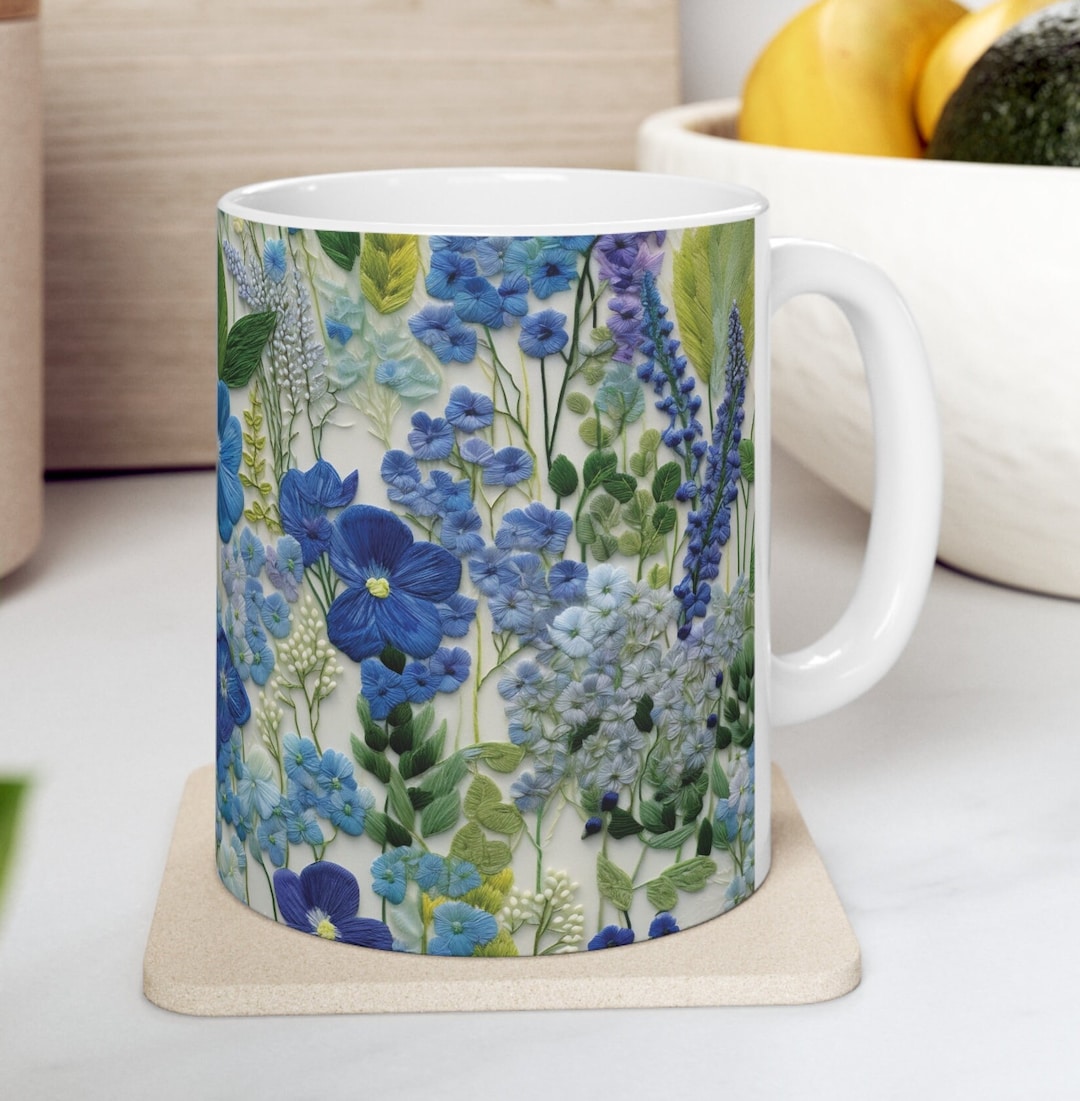 Rustic Farmhouse Mug | Cottagecore Floral Tea and Coffee Lover Cup ...