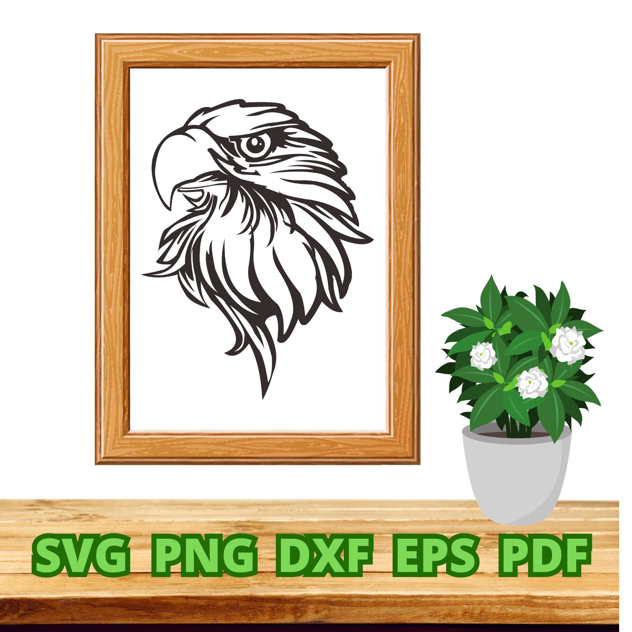 Eagle Svg, Eagle Pdf, Egale PNG, Eagle Clipart , Eagle Face - Etsy