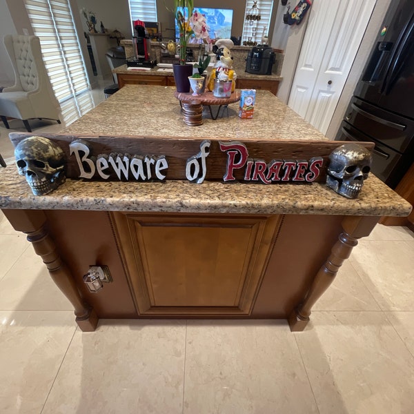 Beware Pirate Sign - Etsy