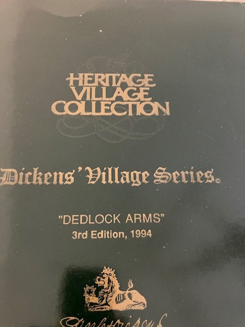 Dept 56 Dedlock Arms Dickens Village Building - 1994 Vintage Village ...