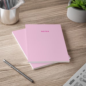 Hardcover Ruled Journal Pastel Pink Notebook Lined Notebook Aesthetic ...