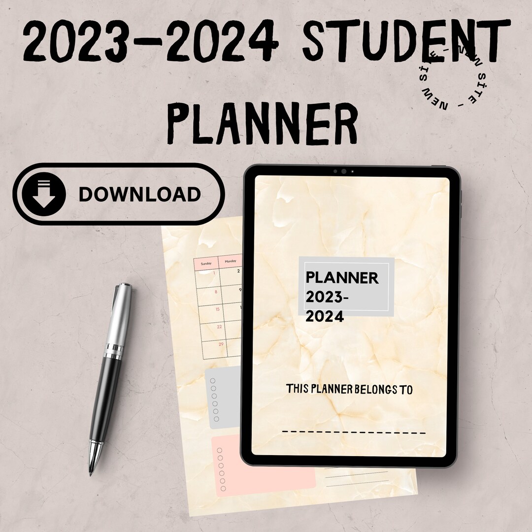 Student Digital Planner,2023-2024 Student Planner,undated Planner ...
