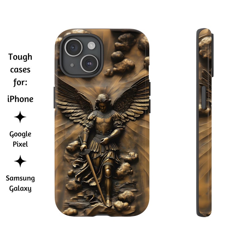 St. Michael the Archangel Metal Style Phone Case, Catholic Phone Case ...