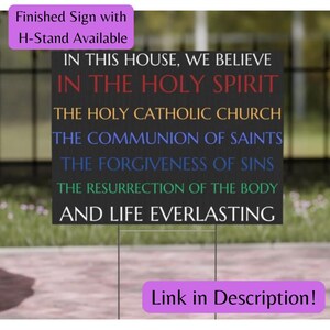 Catholic Yard Sign PNG Digital Download, Apostles Creed PNG, Christian ...
