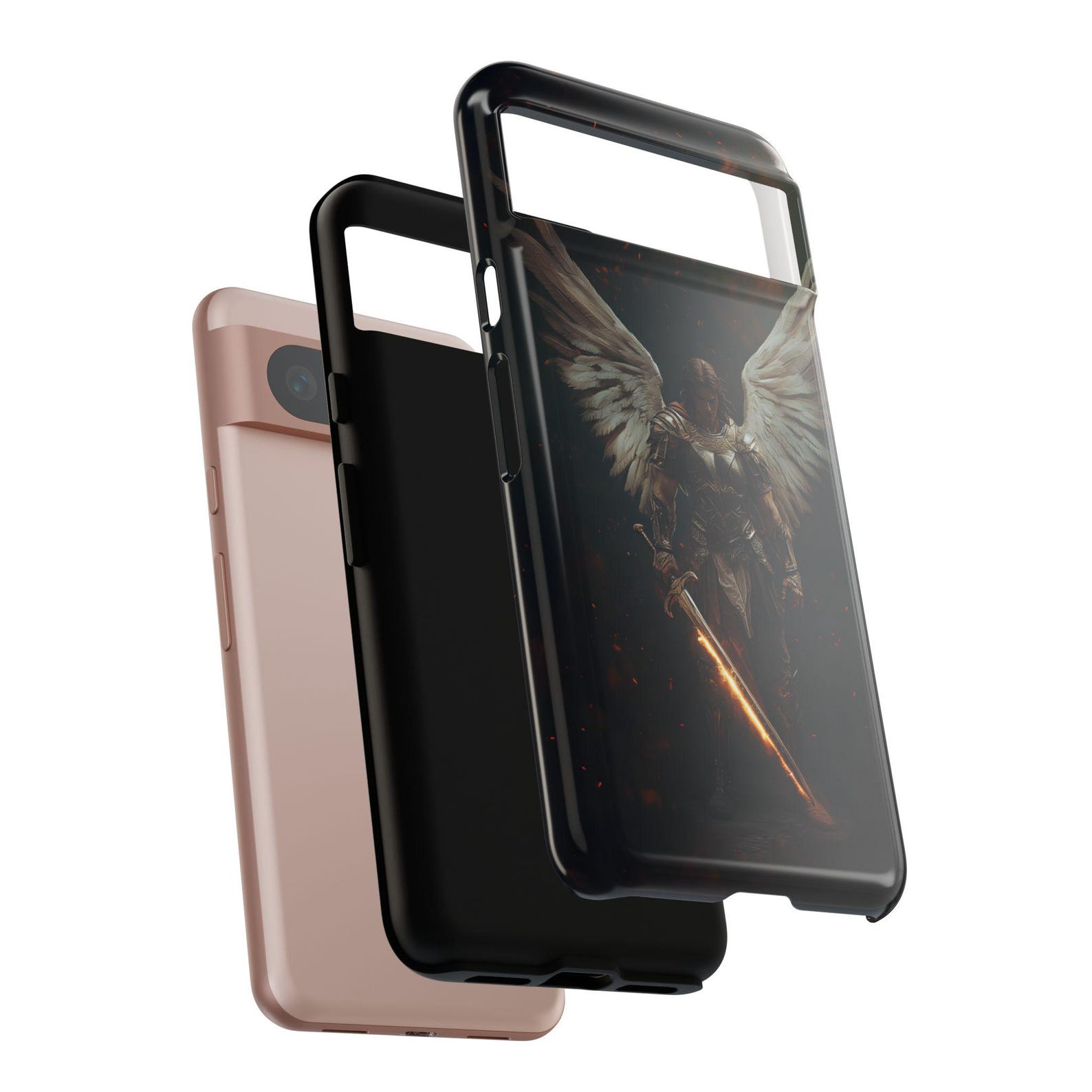 St. Michael the Archangel Fire Sword Catholic Phone Case, Saint Michael ...