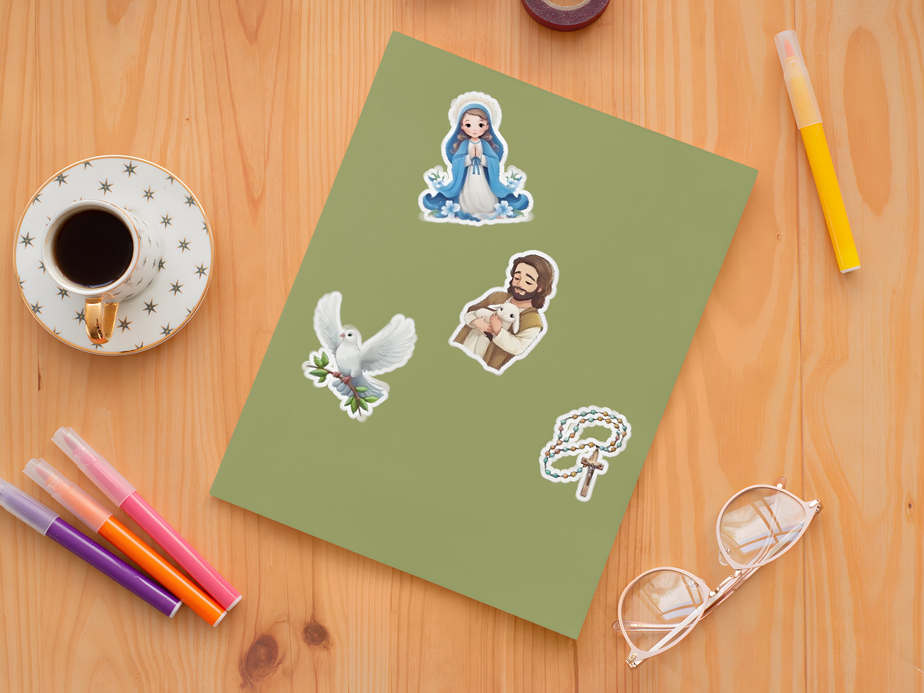 Catholic Stickers for Kids Learning Catholic Activity Stickers for ...