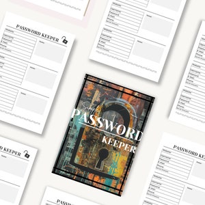 Simple Password Keeper PDF, Create a Personalized Notebook for ...