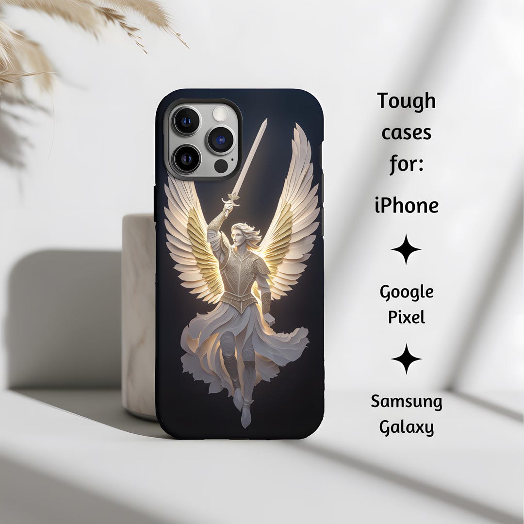Saint Michael the Archangel Sword Catholic Phone Case, St. Michael ...