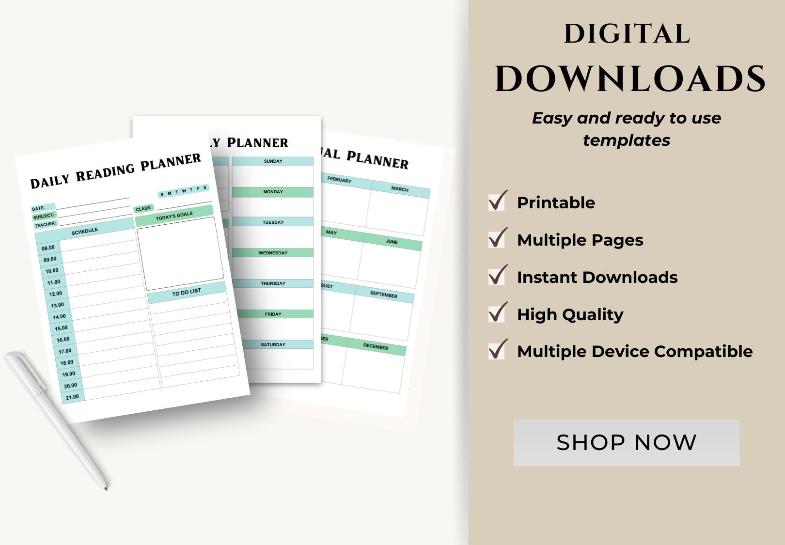 Homeschool Planner Printable Home School Teacher Academic Lesson ...