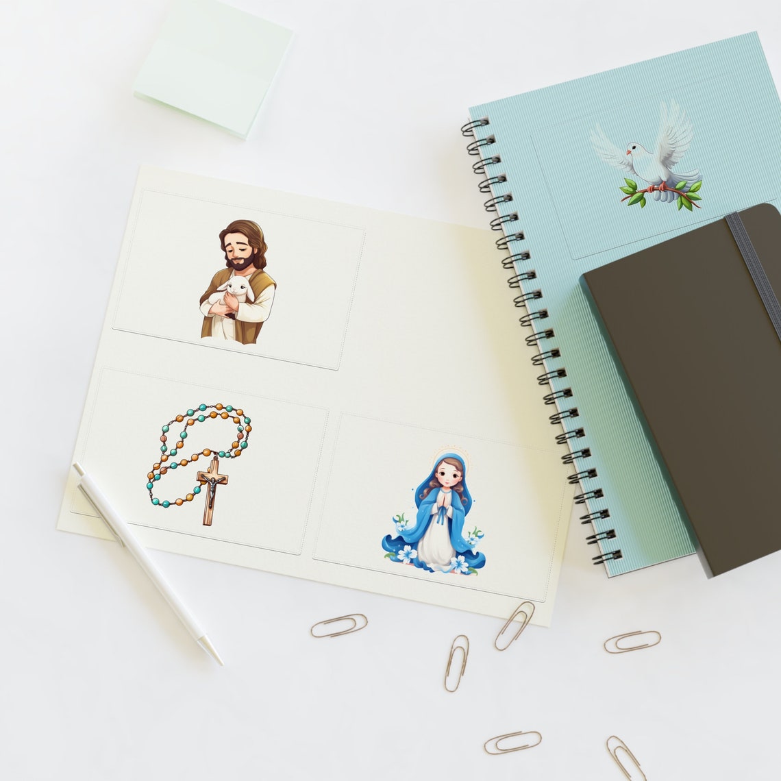 Catholic Stickers for Kids Learning Catholic Activity Stickers for ...