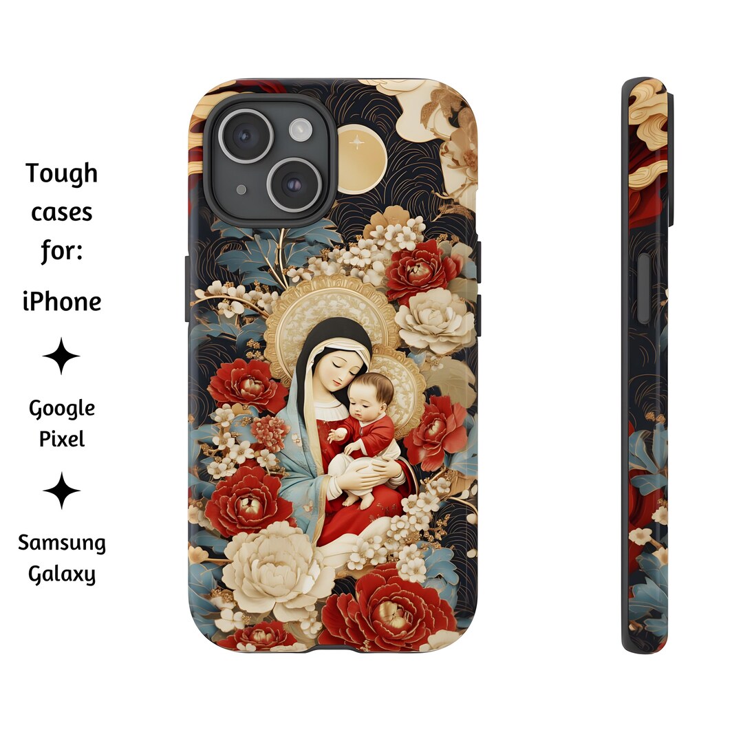 Our Lady of La Vang Catholic Phone Case, Virgin Mary and Baby Jesus ...