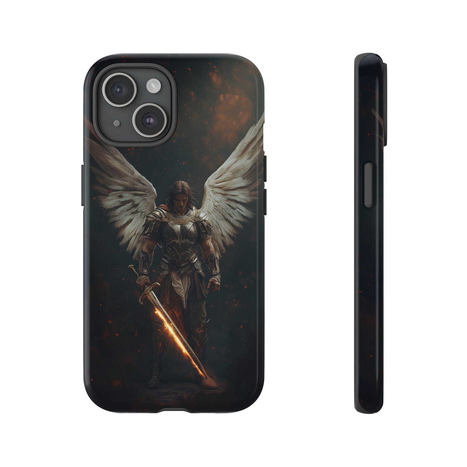 St. Michael the Archangel Fire Sword Catholic Phone Case, Saint Michael ...