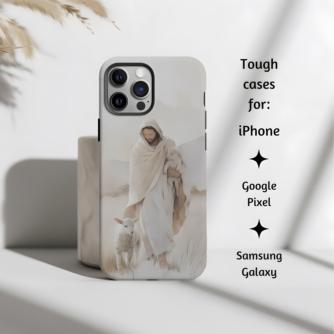 Jesus Christ Shepherd Catholic Phone Case, Divine Mercy Sacred Heart ...