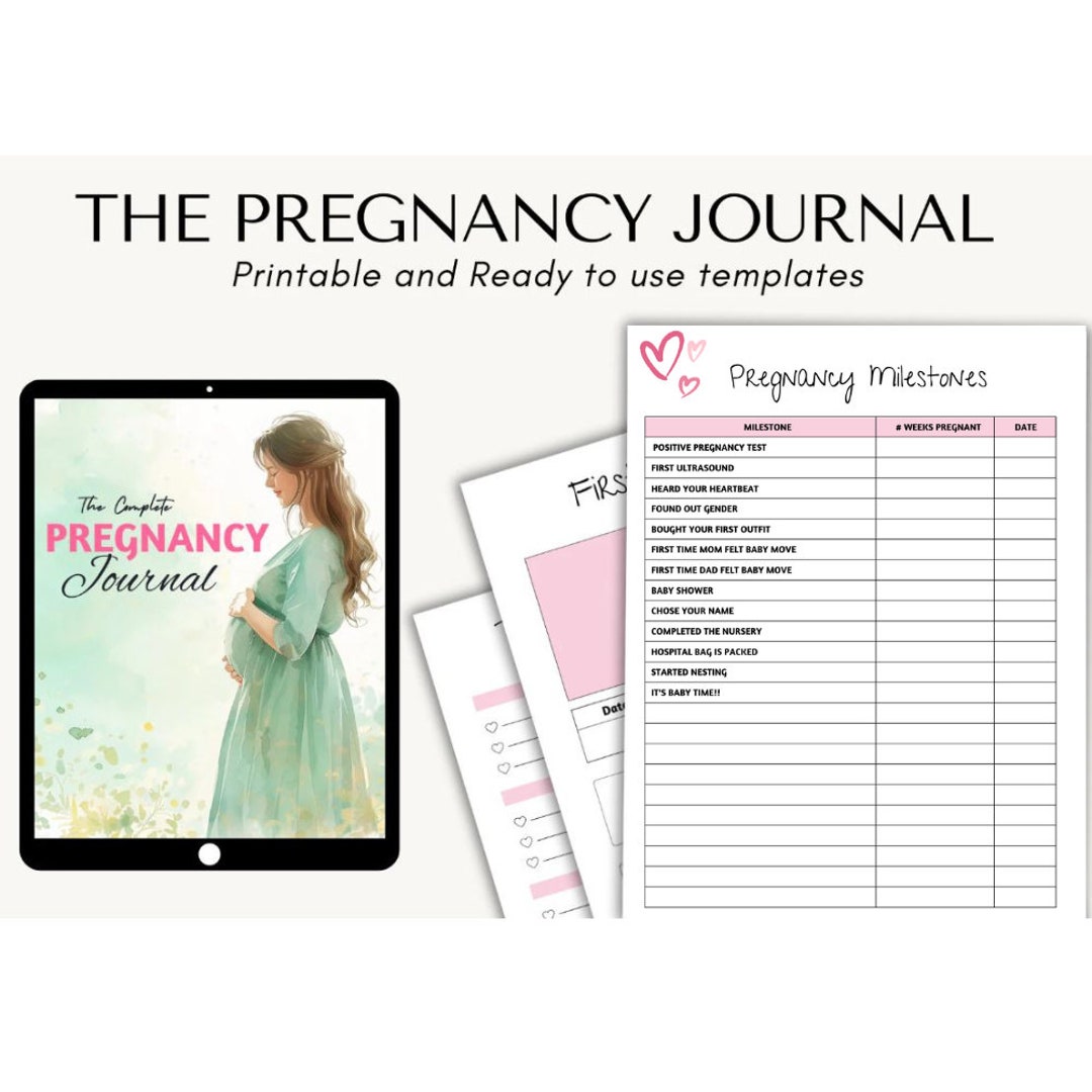 Pregnancy Planner Printable Journal for Mothers, Pregnancy Planner ...