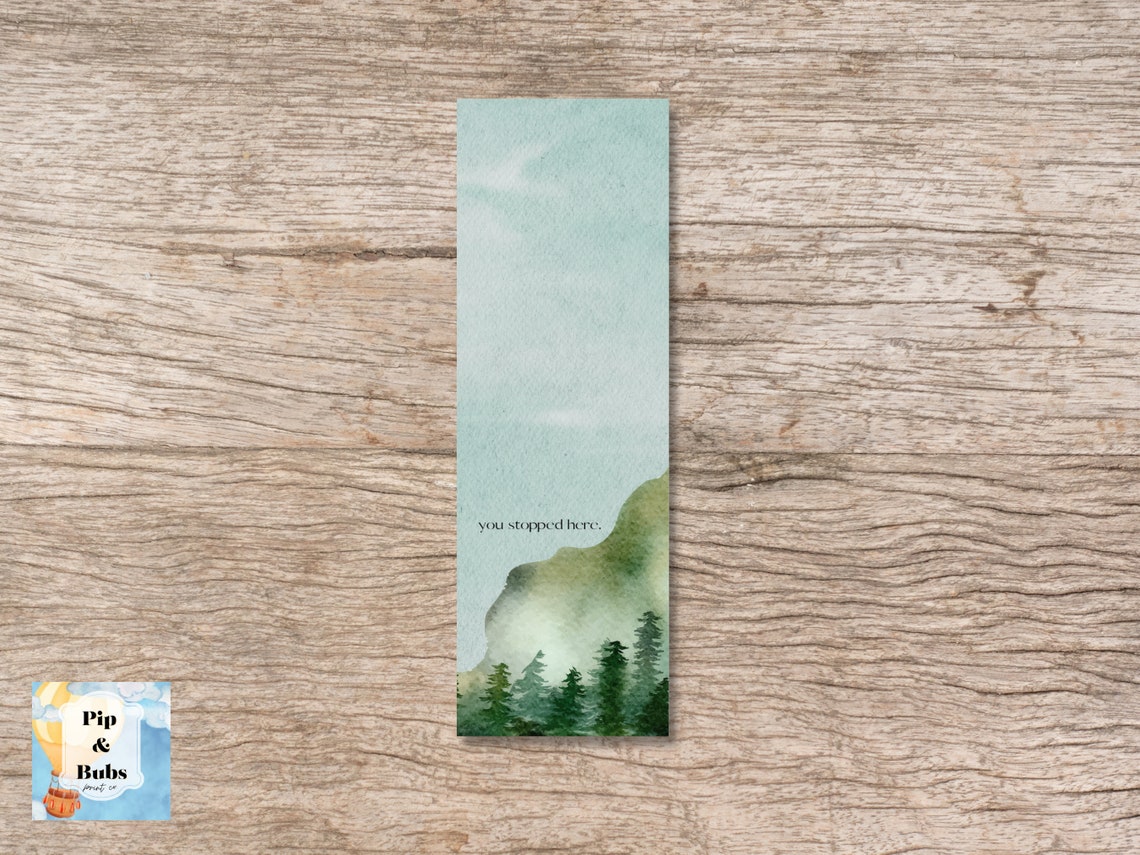 Printable Bookmarks for Men Mountain Father’s Day Gift for Him Funny ...